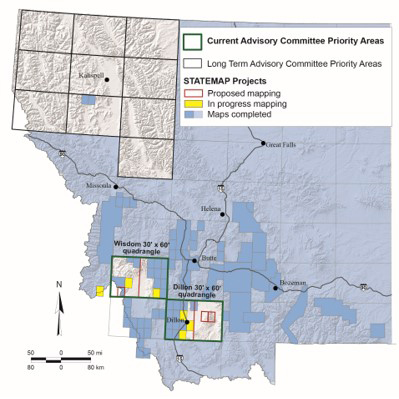 MBMG - Geologic Mapping - Current Mapping